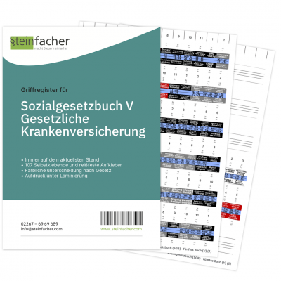 Griffregister für Sozialgesetzbuch (SGB) V - Gesetzliche Krankenversicherung