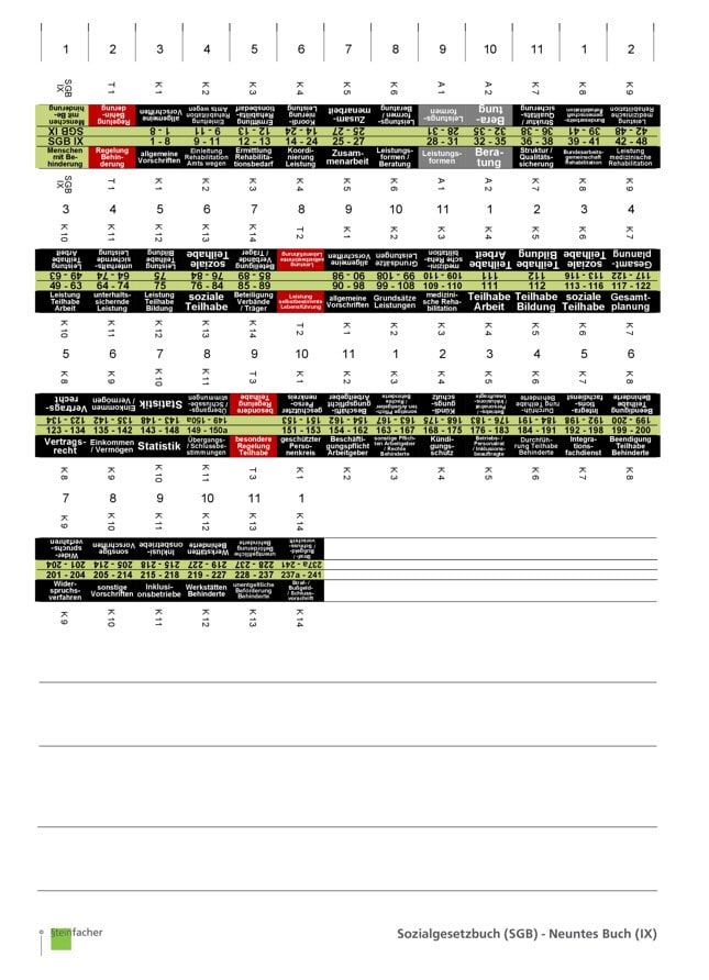 Griffregister für Sozialgesetzbuch (SGB) IX - Rehabilitation und ...